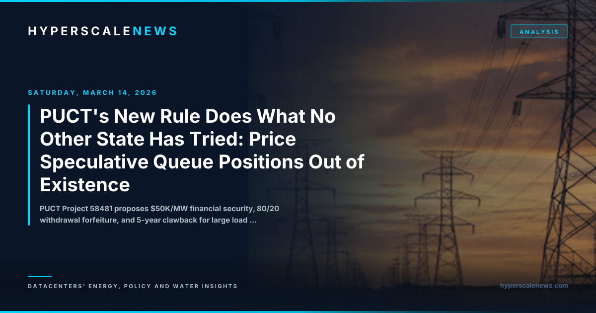 PUCT's New Rule Does What No Other State Has Tried: Price Speculative ...